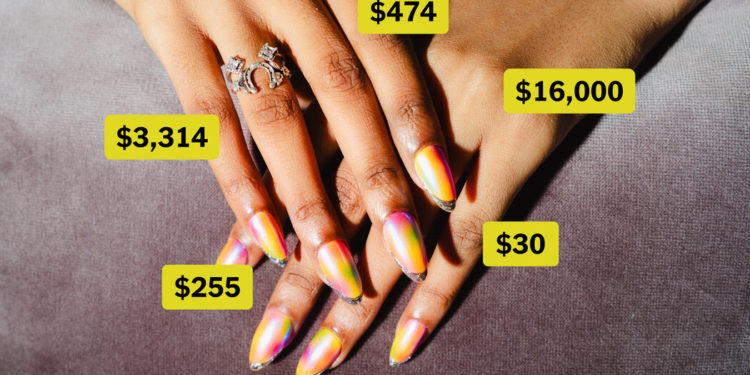 Why This Rainbow Gel Manicure With Chrome Costs 255 DNyuz