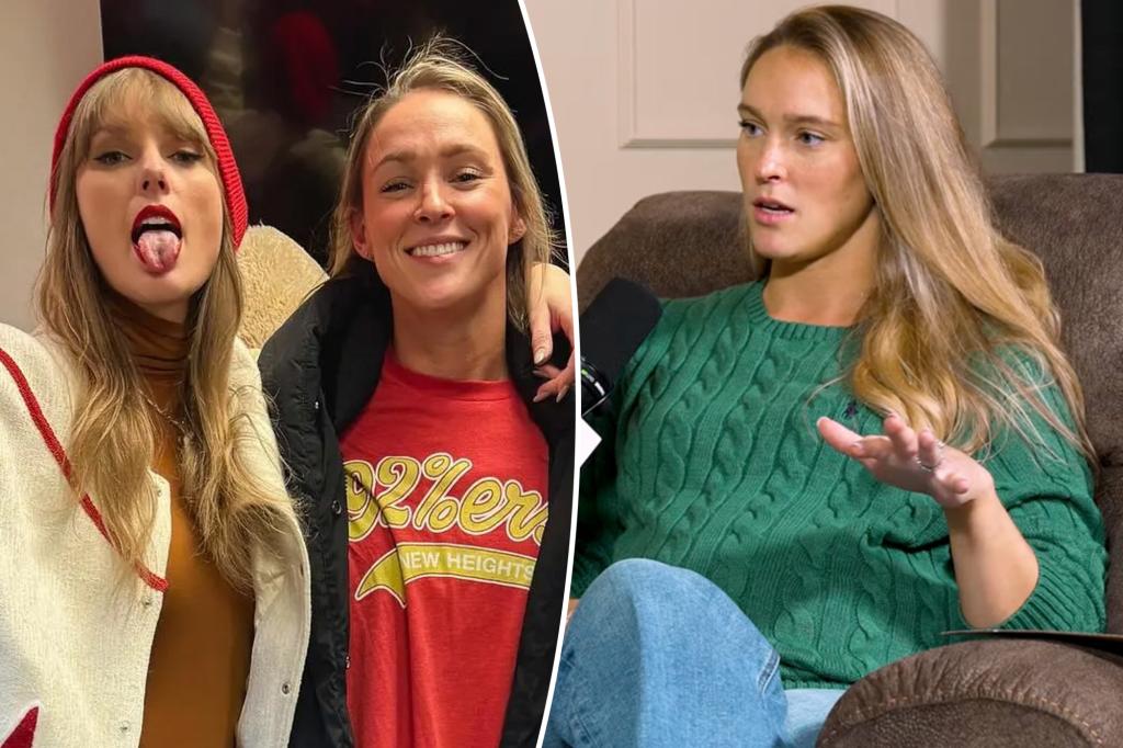 Kylie Kelce and Taylor Swift bonded over this surprising connection – DNyuz Kylie Kelce and Taylor Swift bonded over this surprising connection – DNyuz