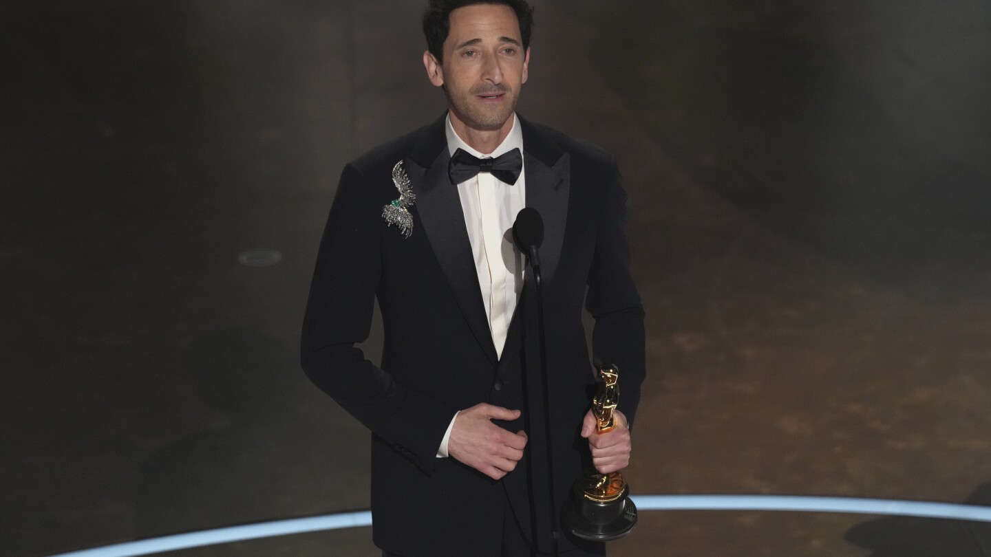 Adrien Brody wins best actor for ‘The Brutalist,’ taking home his second career Oscar – DNyuz