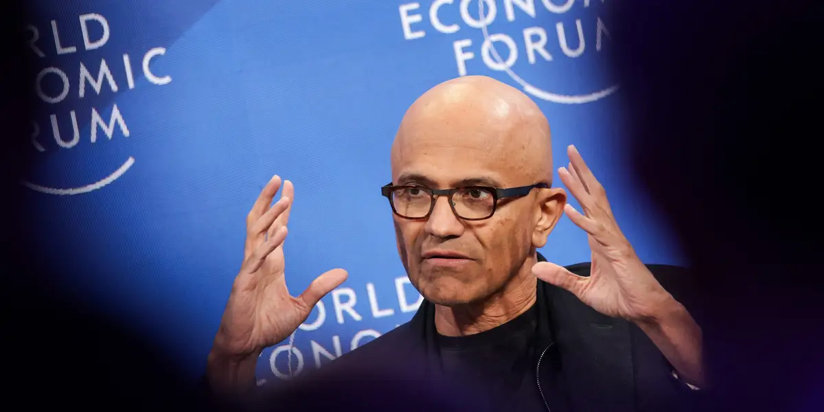 Satya Nadella says an old cartoon about Microsoft is a good example of ...