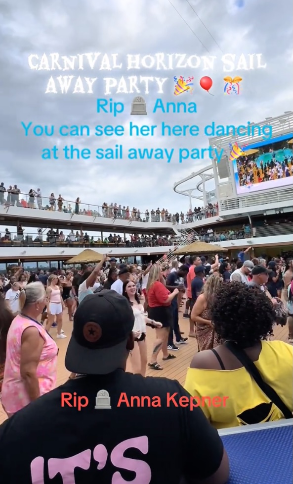 Florida teen Anna Kepner captured on video dancing at cruise sail away ...