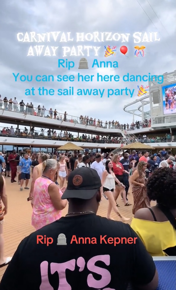 Florida teen Anna Kepner captured on video dancing at cruise sail away ...