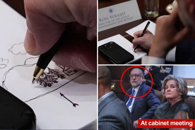 ‘Grim Reaper’ White House budget chief Russ Vought caught doodling ...