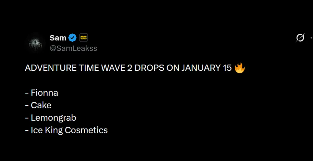 Adventure Time Fortnite Wave 2 Skins Revealed – Fionna and Cake Release ...