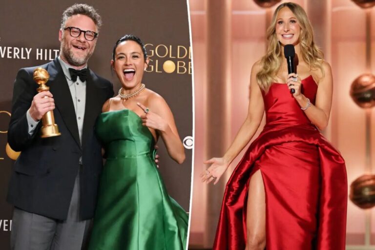 See the moment a fire breaks at Golden Globes 2026, staff frantically ...