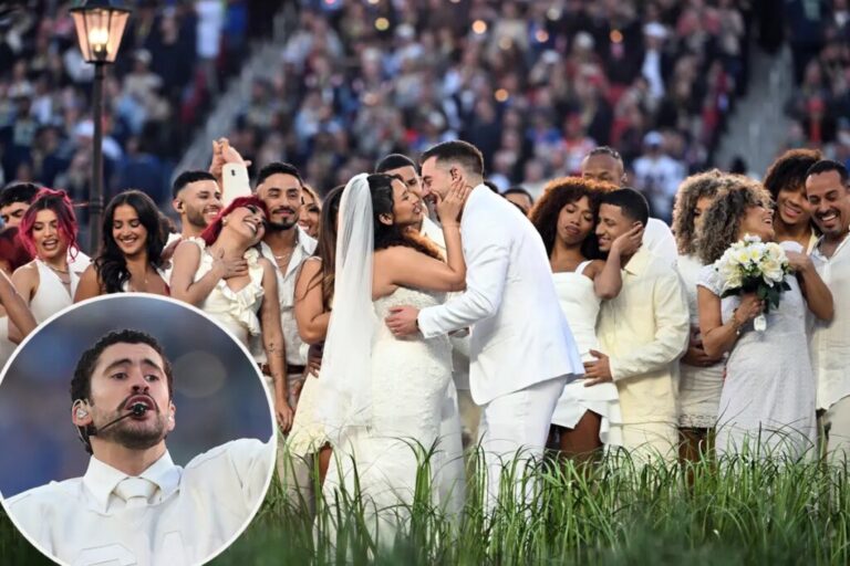 Couple in Bad Bunny’s Super Bowl halftime show performance got married ...