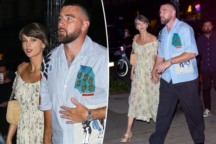 Taylor Swift and fiancé Travis Kelce enjoy PDA-filled dinner date in ...